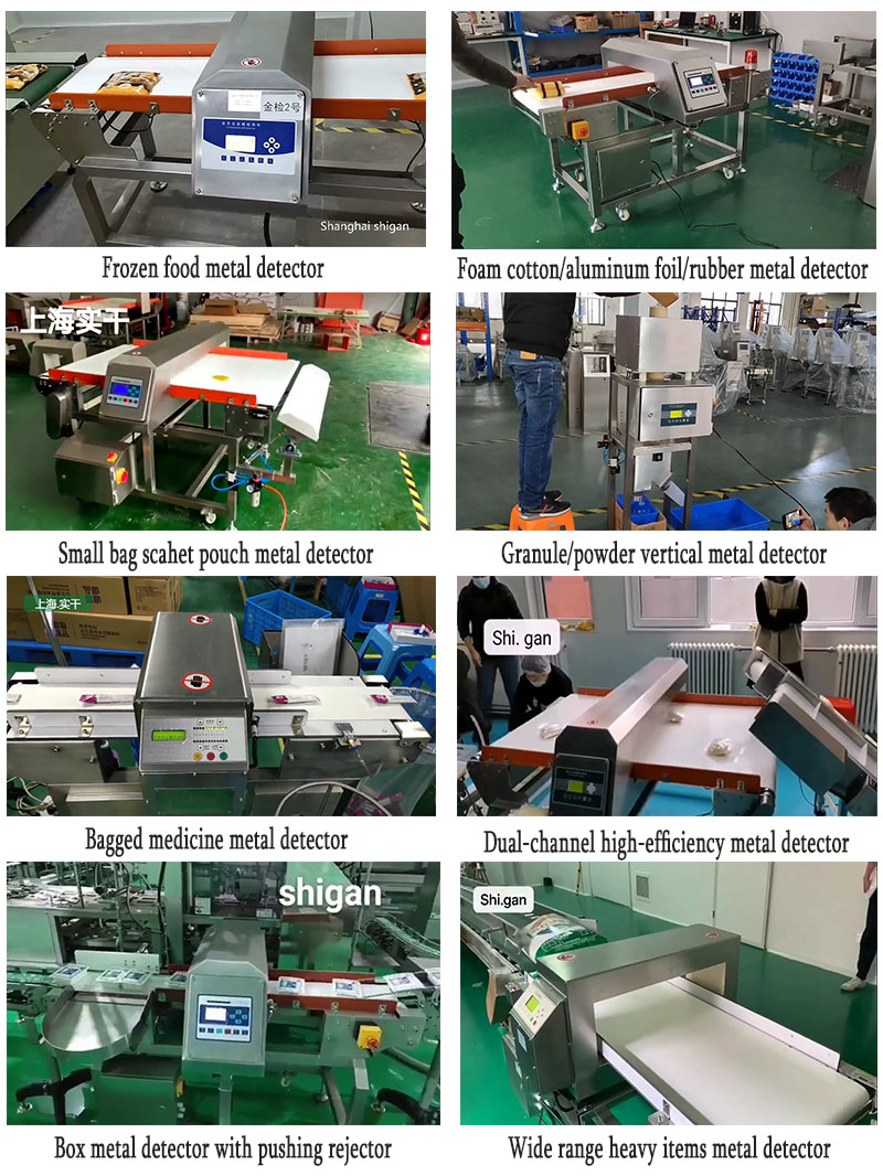 50kg Heavy Duty Metal Detector Conveyor Bag Production Line Safety ...